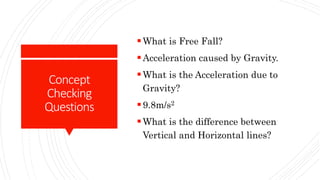 Free Fall & Circular Motion | PPTX
