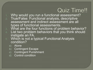 Functional Assessment Presentation | PPTX