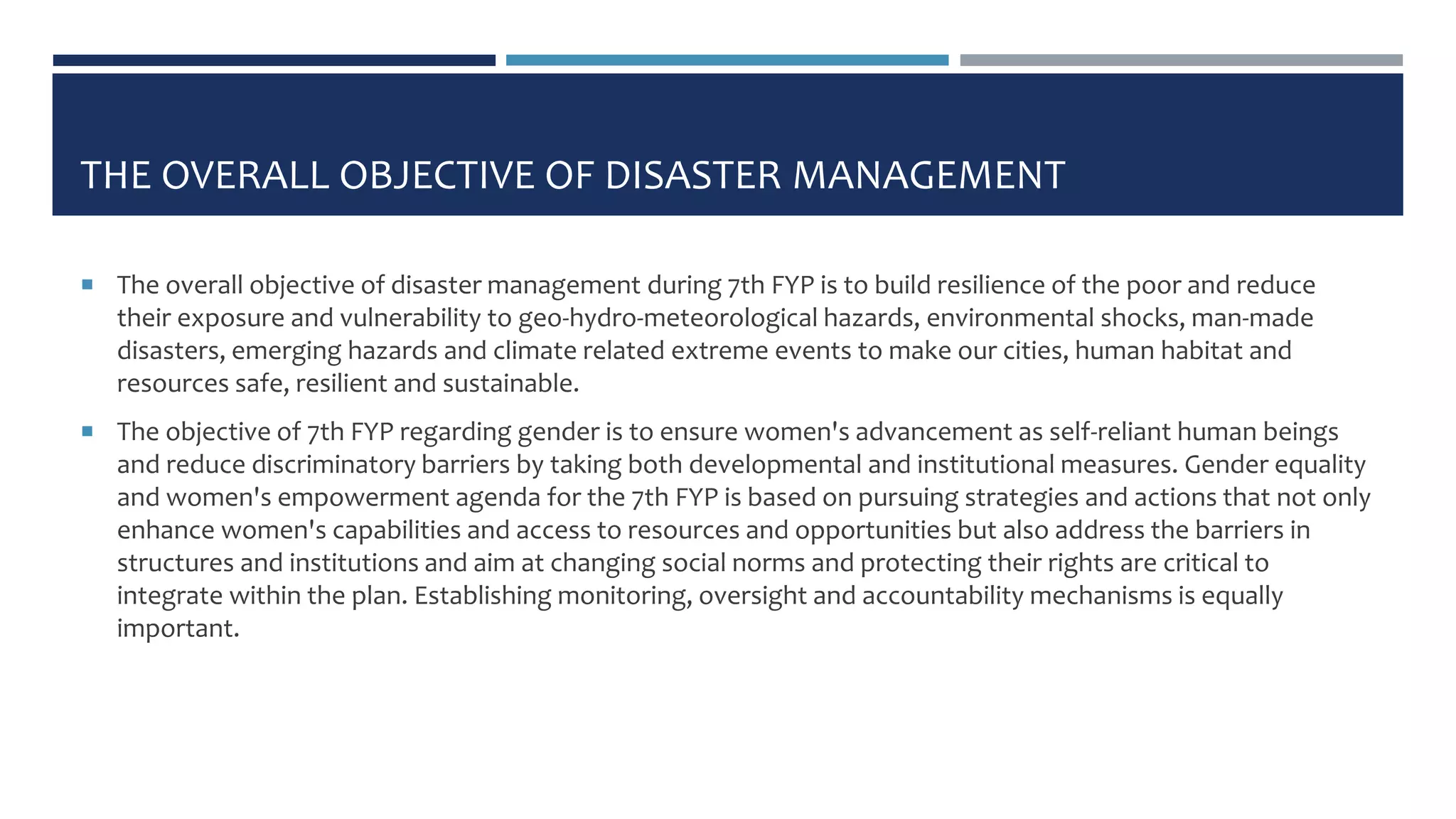 DRR Component Incorporate With 7FYP Bangladesh Govt. | PPTX | Business | Business and Finance