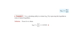 Calculus ch0.3 -_exponential_and_logarithmic_functions_(2) | PPT