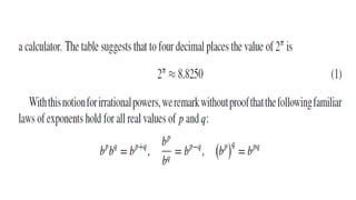 Calculus ch0.3 -_exponential_and_logarithmic_functions_(2) | PPT