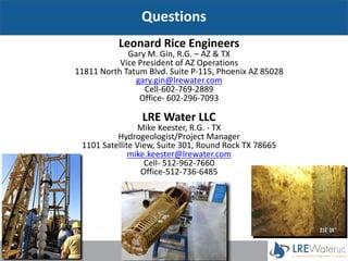 Advancements in ASR Well Design and Operations - City of Phoenix Case ...