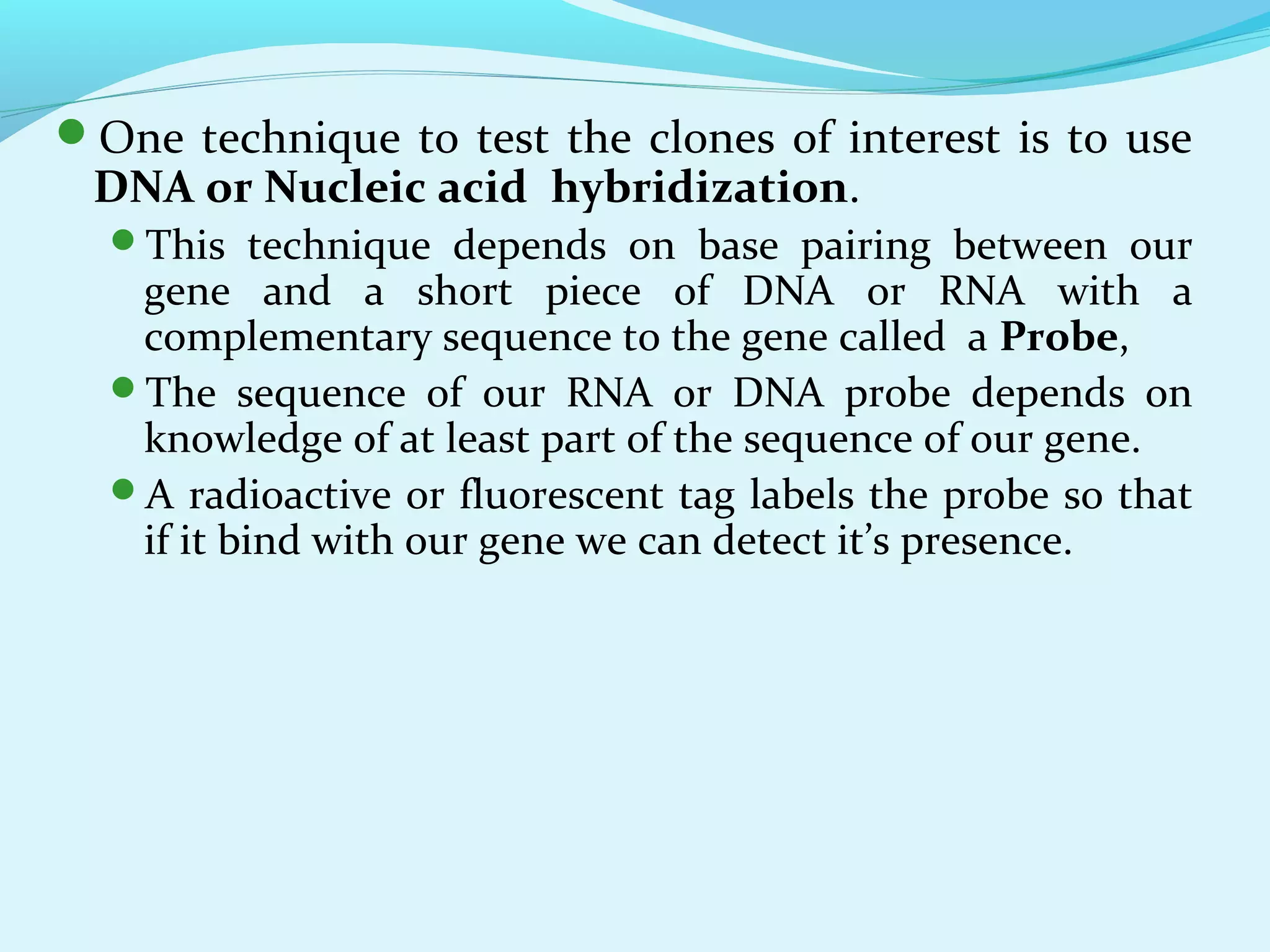 gene cloning principles an technique | PPT