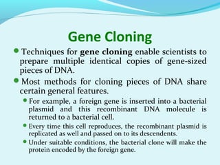 gene cloning principles an technique | PPT