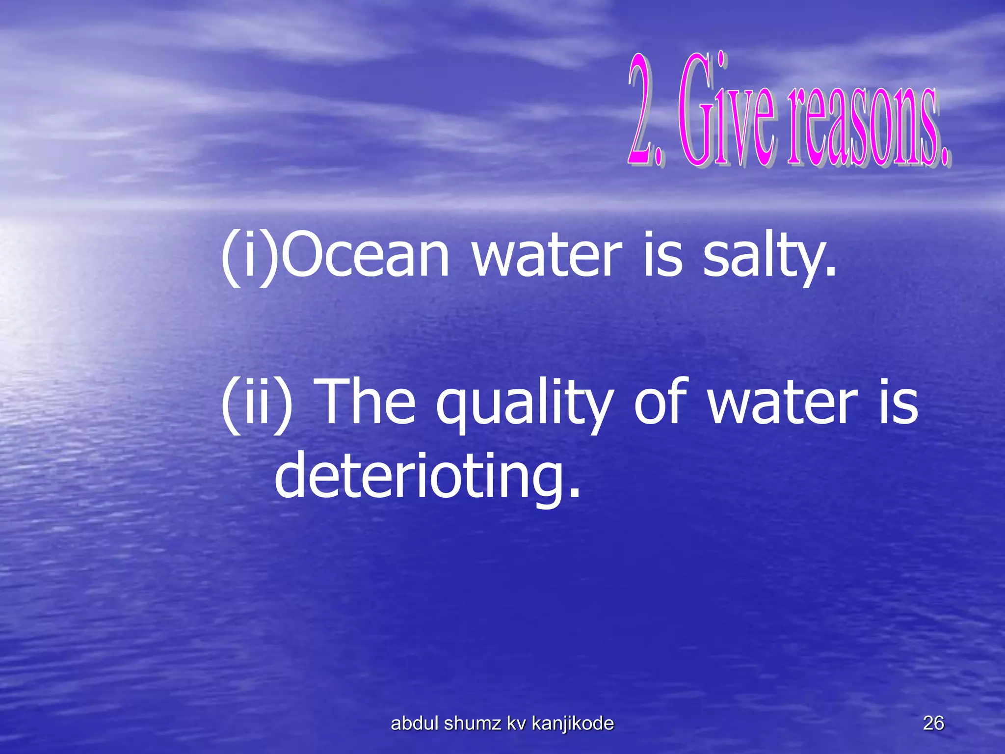 WATER, class 7 geography lesson 5, cbse | PDF