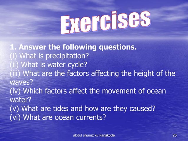 WATER, class 7 geography lesson 5, cbse | PDF