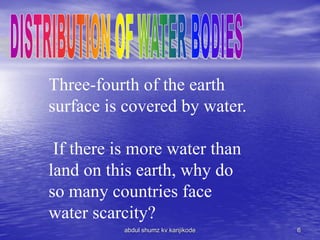 WATER, class 7 geography lesson 5, cbse | PDF