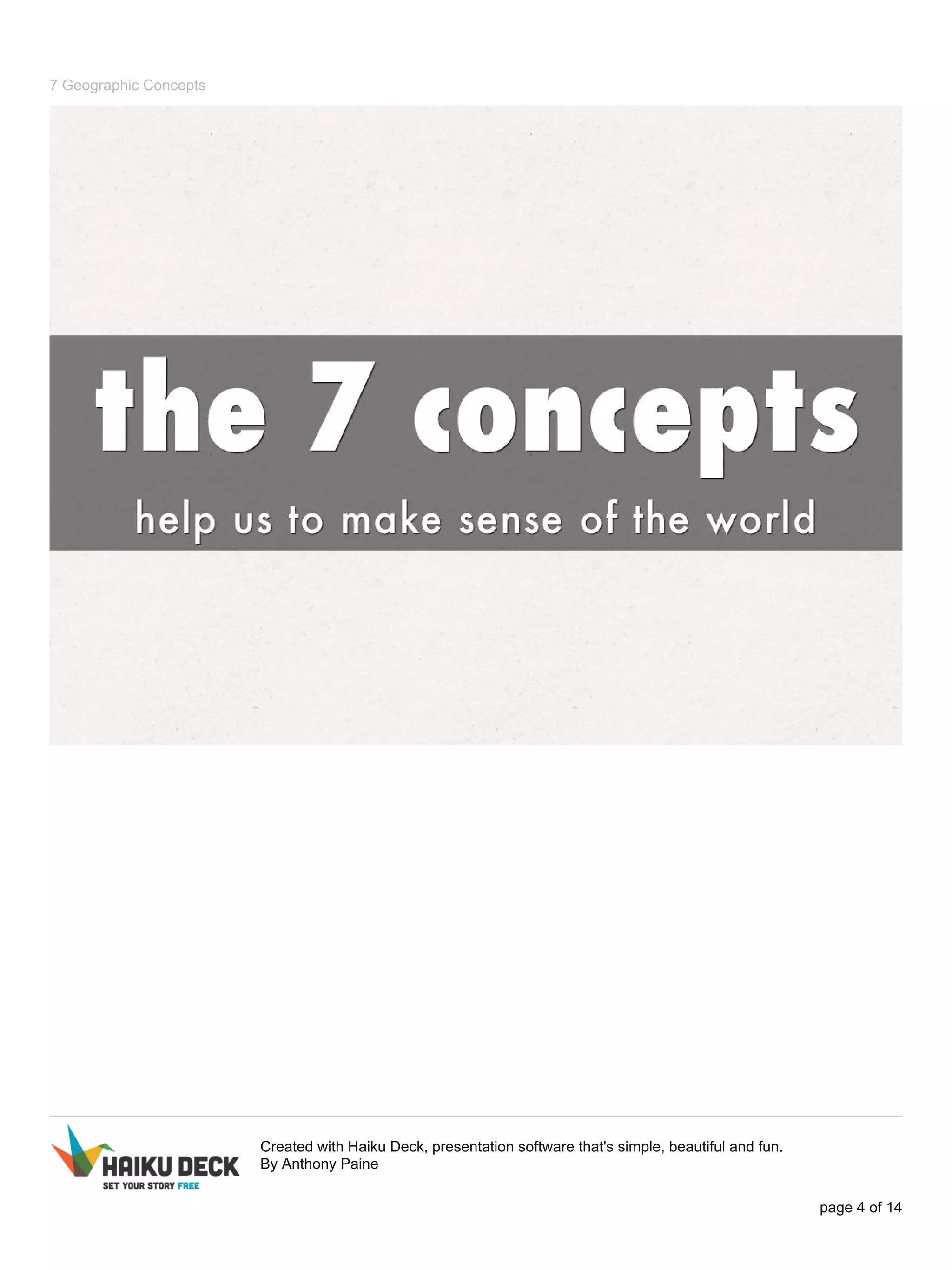 7 geographic concepts | PDF