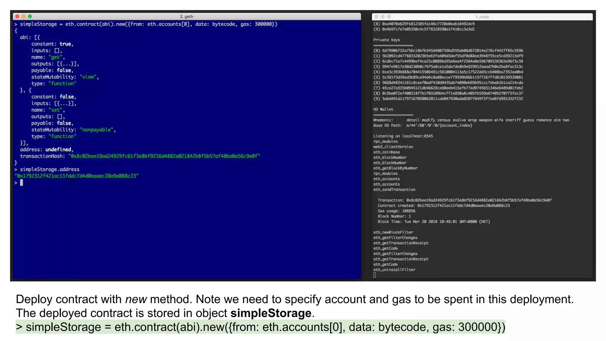 Use Geth to Deploy Contract | PPT