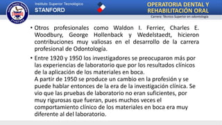 INTRODUCCIÓN A LA OPERATORIA DENTAL | PPTX