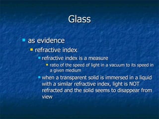Glass Evidence | PPT