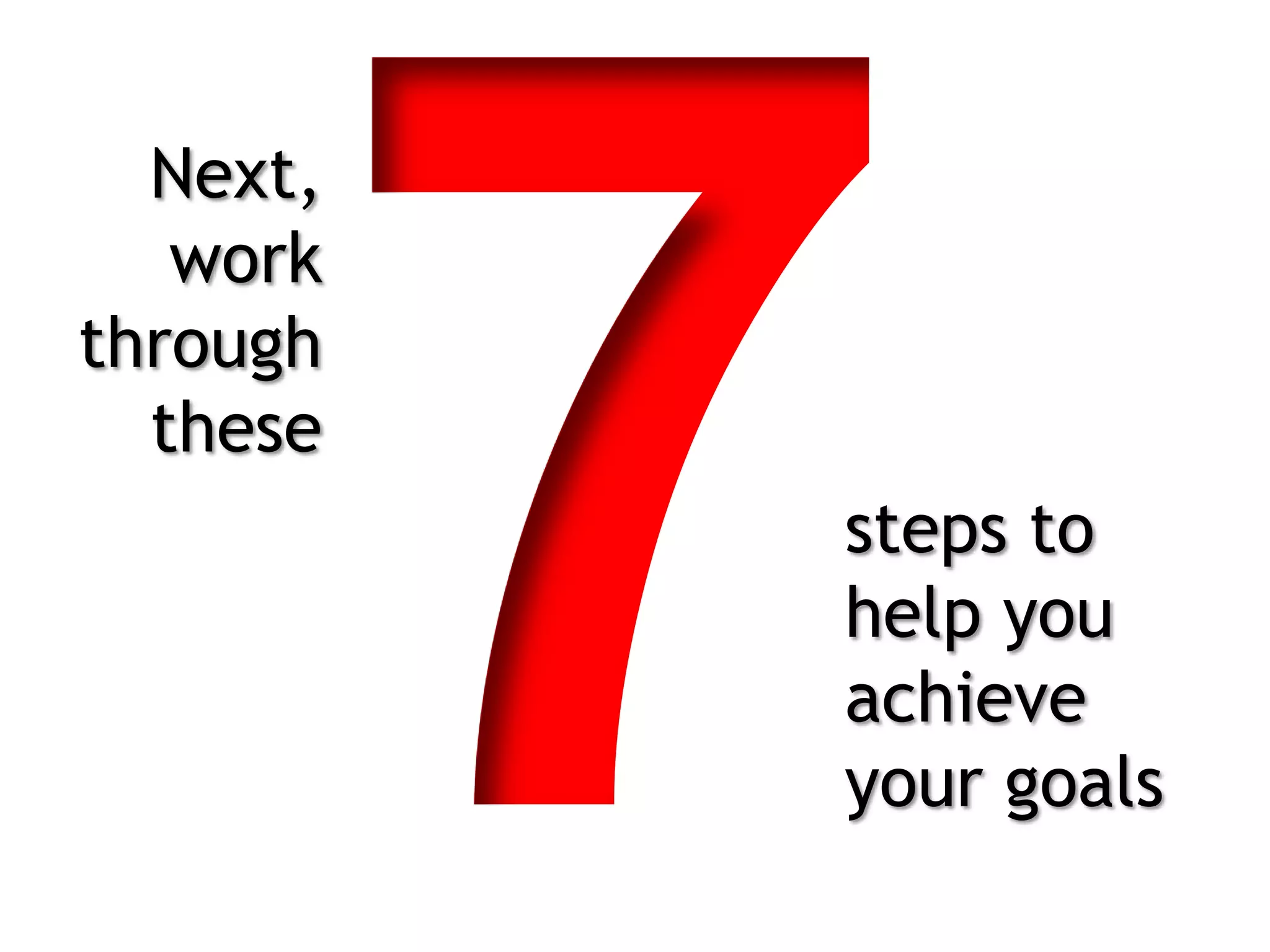 7 Steps for Achieving Your Goals | PPTX