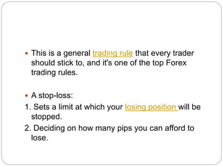 6 Golden Rules of Forex Trading | PPTX
