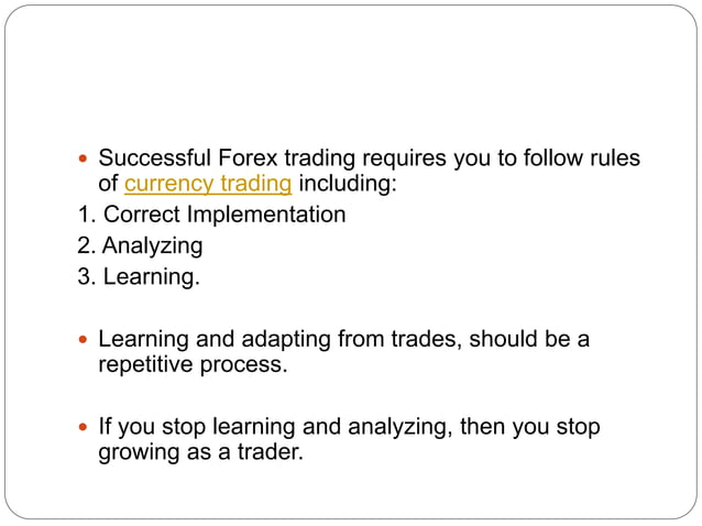 6 Golden Rules of Forex Trading | PPTX