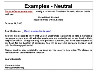 Good news & neutral messages | PPT