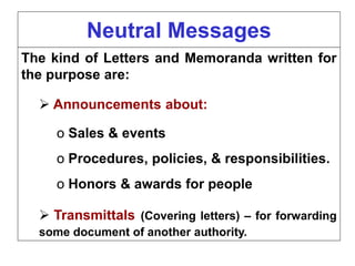 Good news & neutral messages | PPT