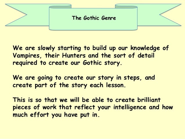 Year 7 Gothic Lesson