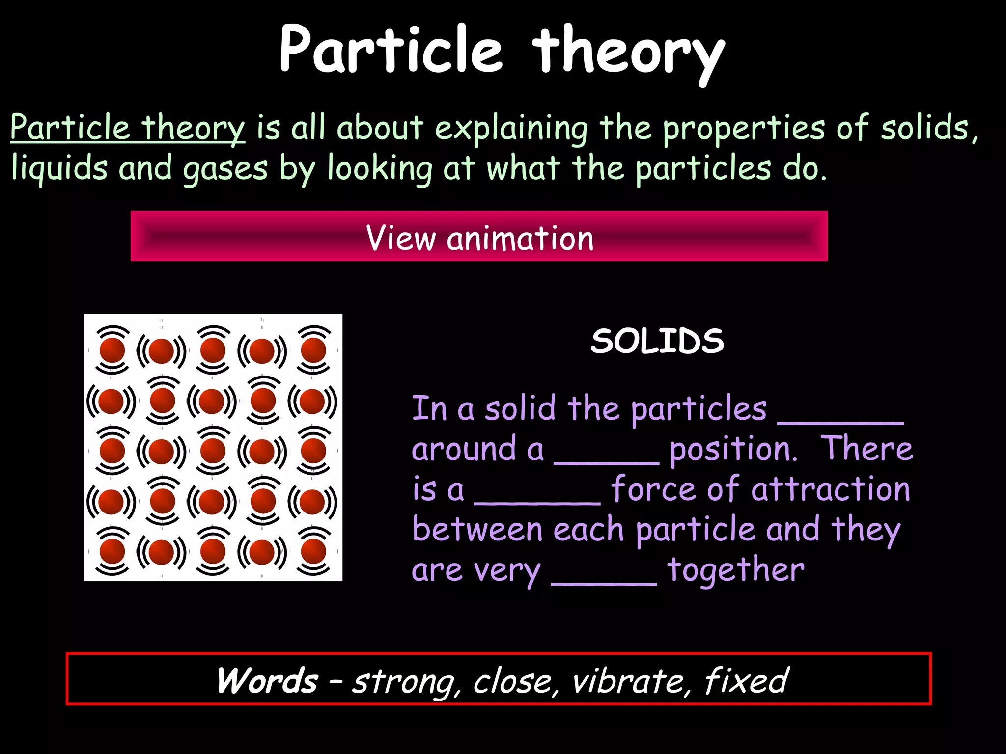 7 g particle model of solids, liquids and gases | PPT