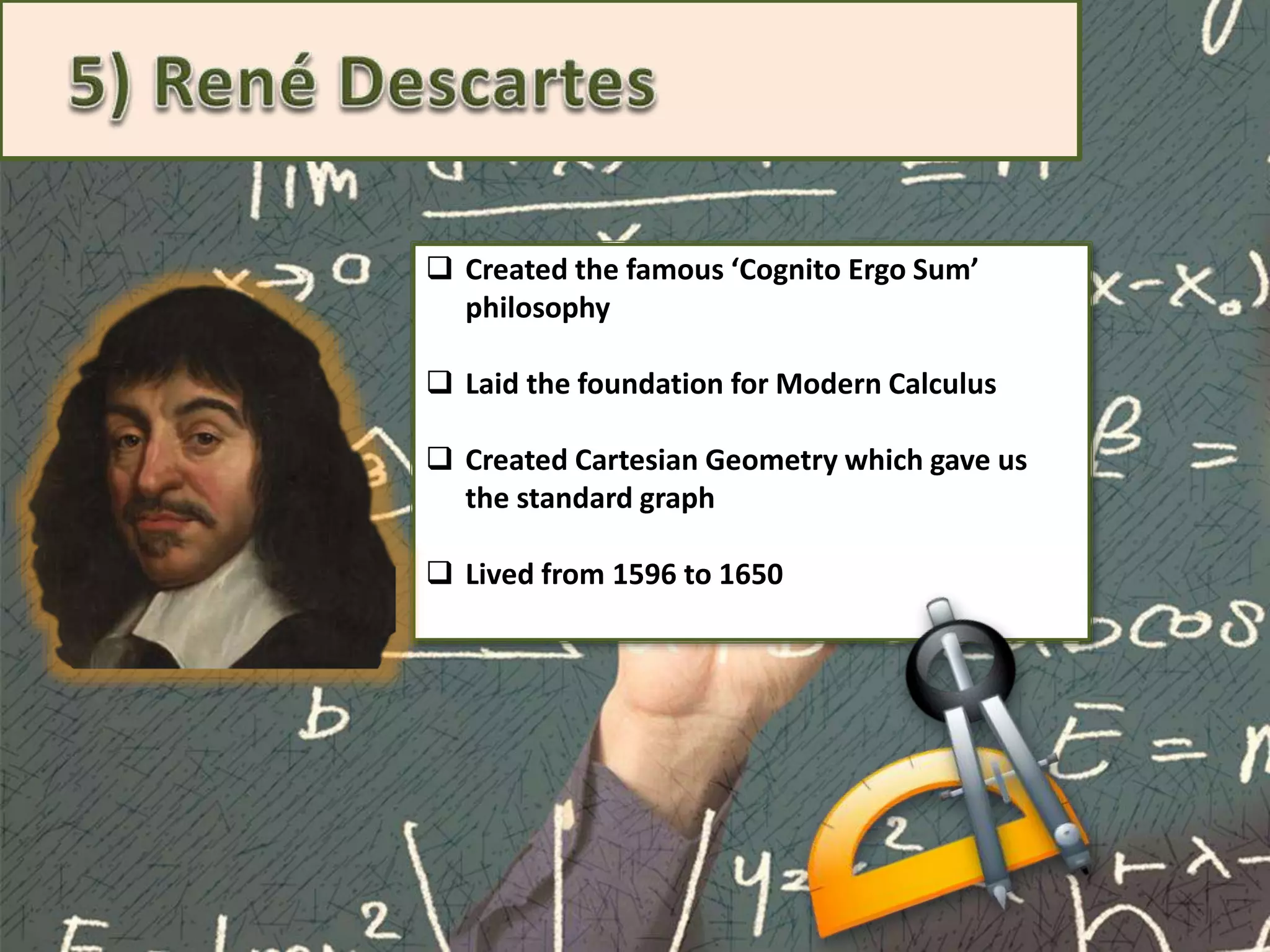 7 Greatest Mathematicians of All Time | PPTX