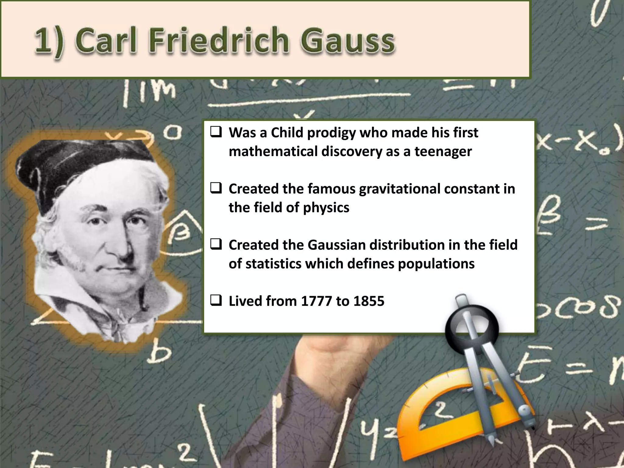 7 Greatest Mathematicians of All Time | PPTX | Physics | Science