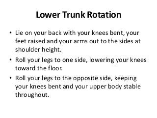 7 Great Exercises To Strengthen Your Lower Back | PPTX