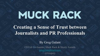 Gregory Galant PRAXIS 2019 | PPTX