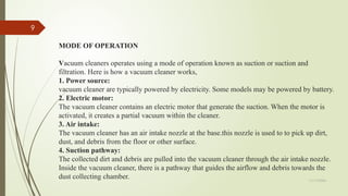 Presentation on a vacuum cleaner GROUP FLUID MECHANICS.pptx