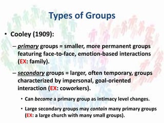Week 13: Groups and Organizations | PPTX