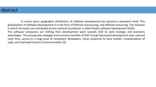 Global Software Development, Work Outsourcing, Global Software Industry ...