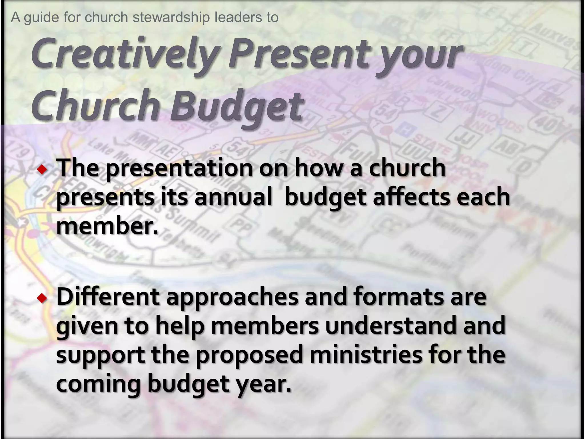 7 Guides for Church Stewardship Leaders | PPTX