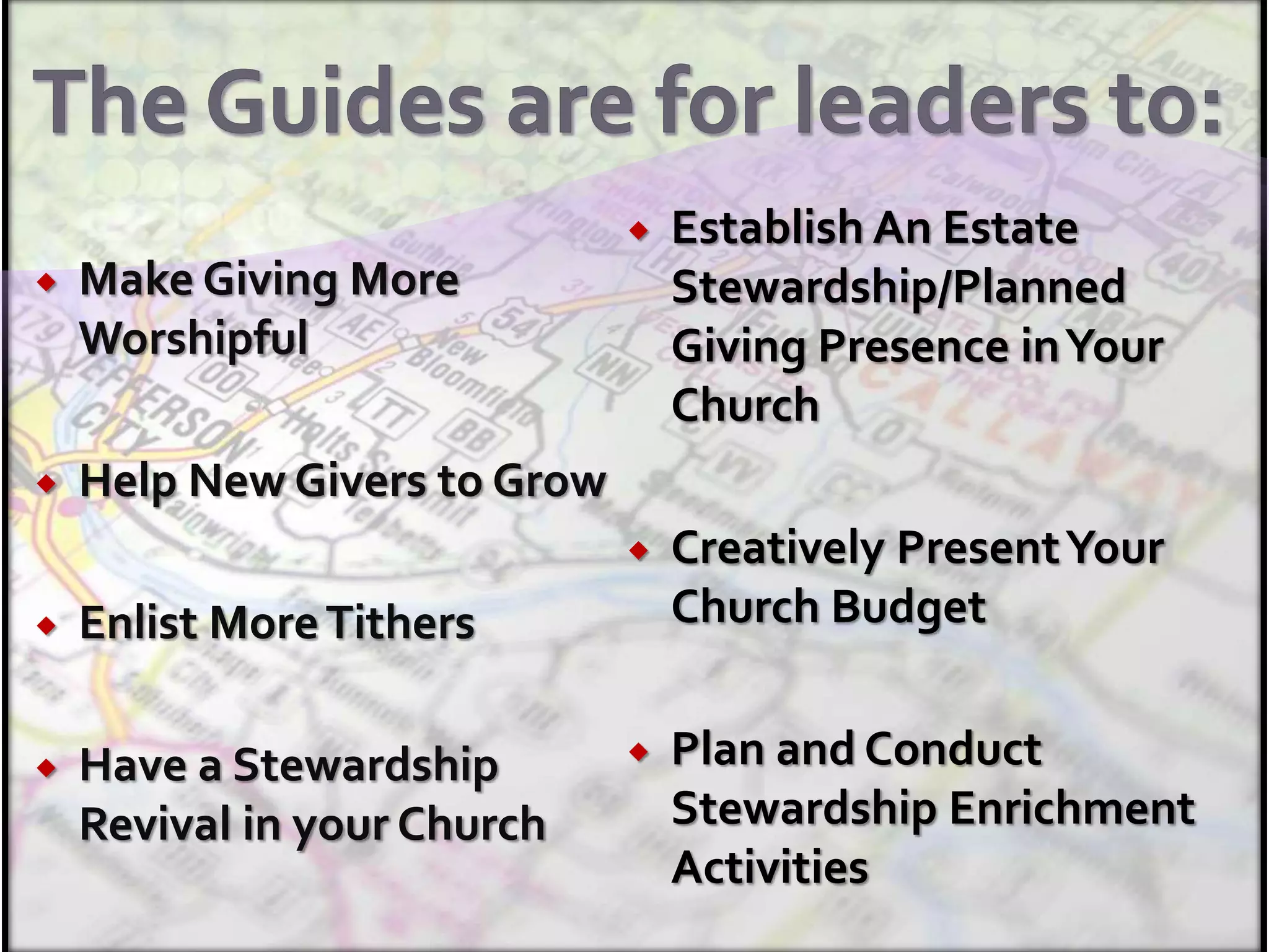 7 Guides for Church Stewardship Leaders | PPTX
