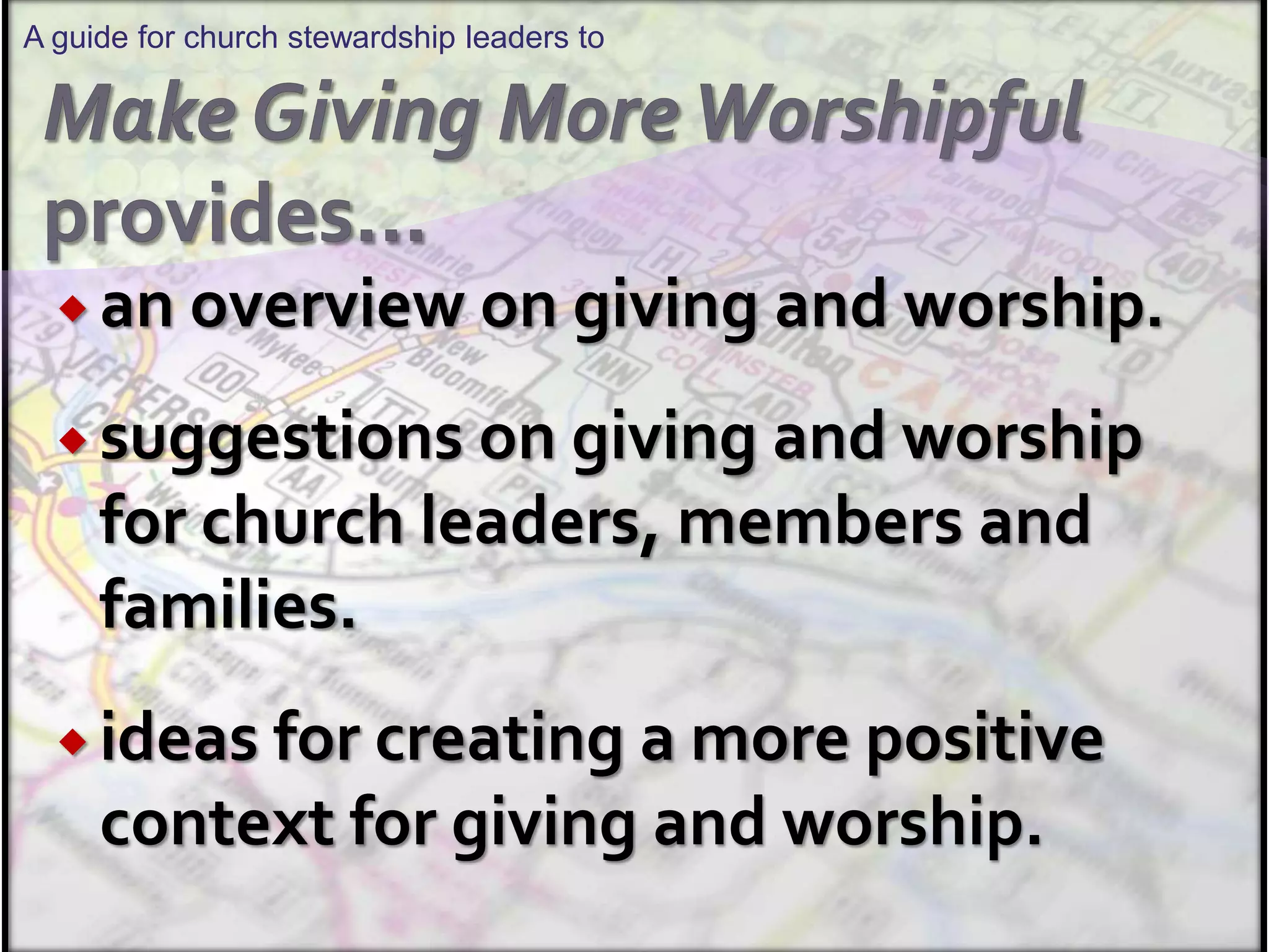 7 Guides for Church Stewardship Leaders | PPTX