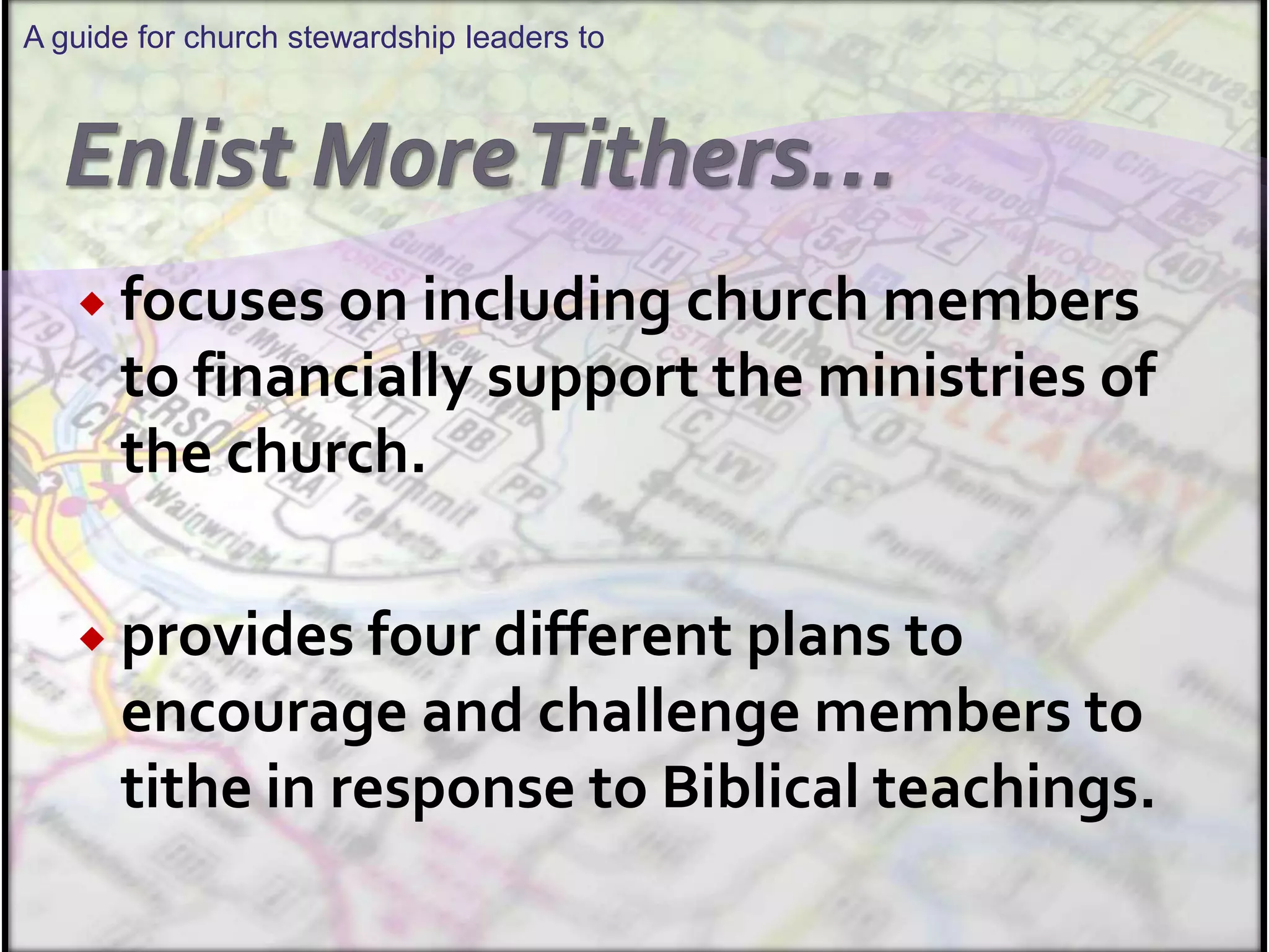 7 Guides for Church Stewardship Leaders | PPTX