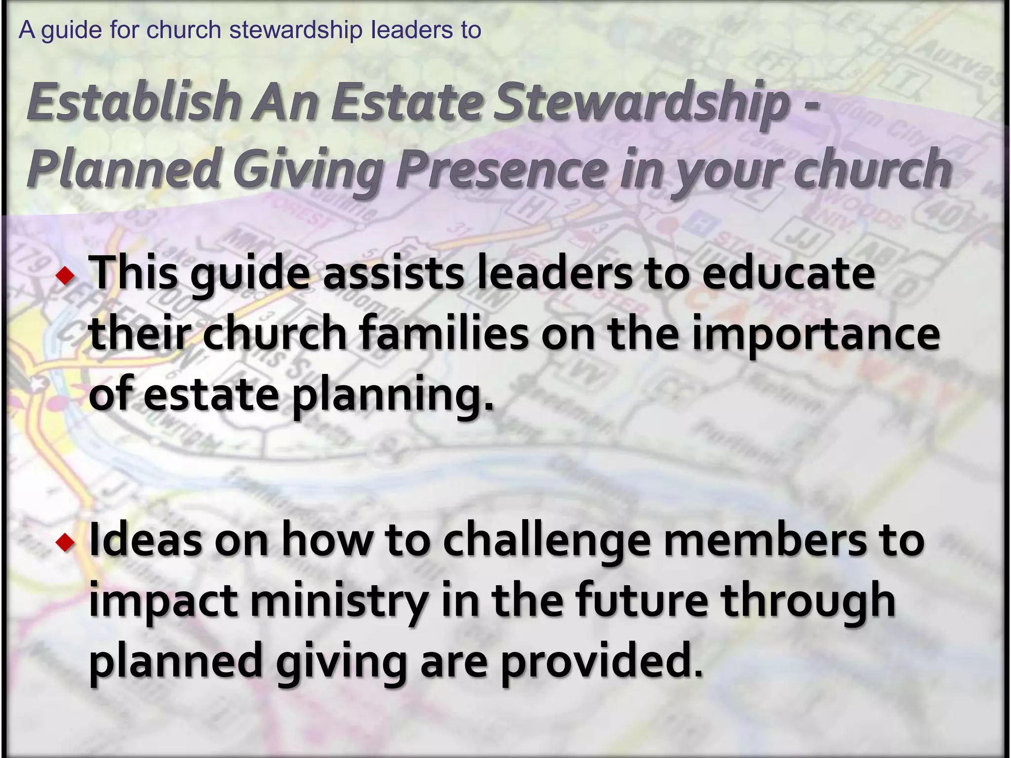 7 Guides for Church Stewardship Leaders | PPTX