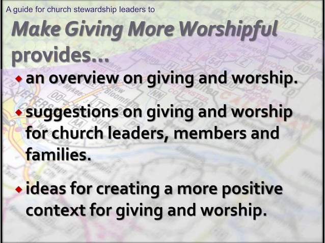 7 Guides for Church Stewardship Leaders | PPTX | Christianity ...