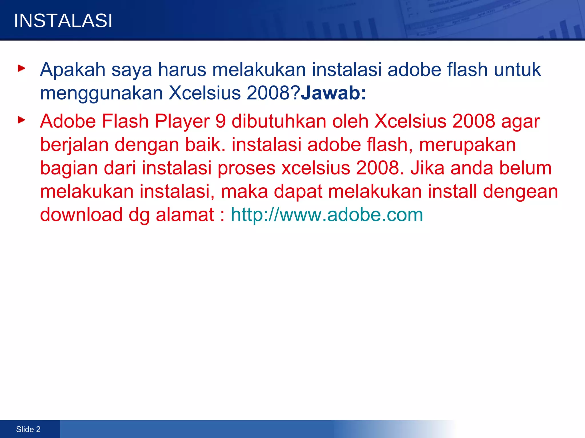 Xcelsius FAQ by dashboardcafe.com