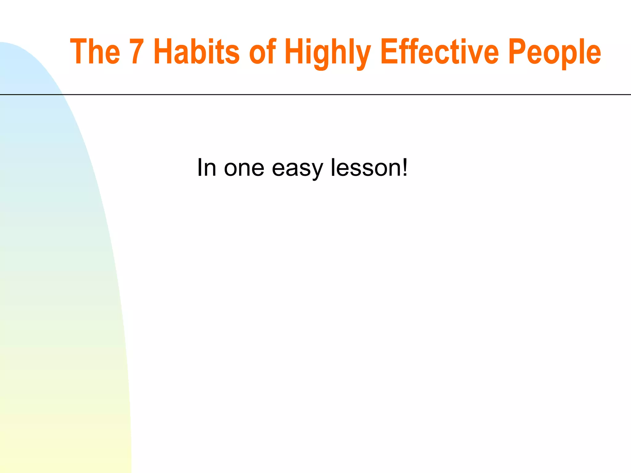 7 habits | PPT