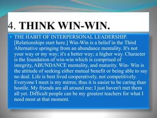 7 Habits of Highly Effective People | PPTX