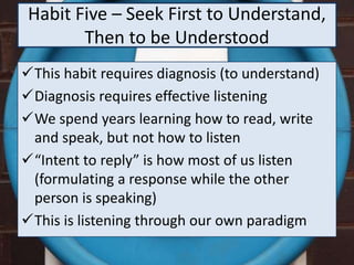 7 habits | PPTX | Family and Relationships