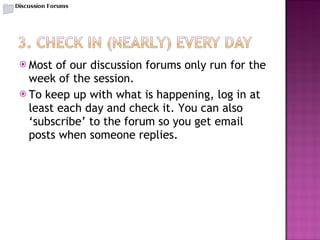 7 habits of effective online discussion | PPT