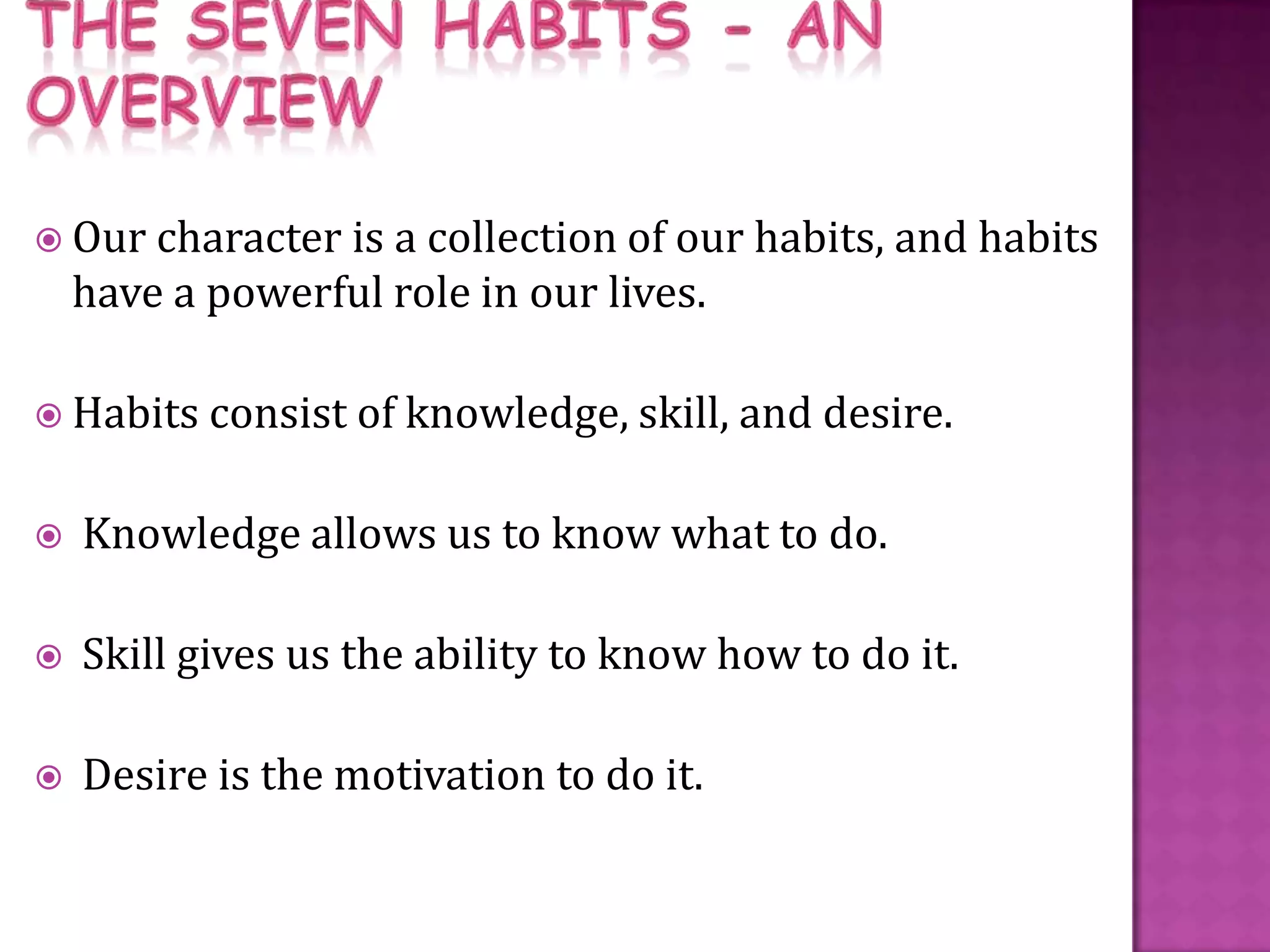 7 habits ppt. | PPTX
