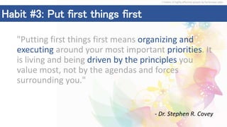 7 Habits of Highly Effective People | PPTX