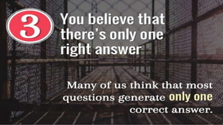 7 habits that kill creativity | PPT