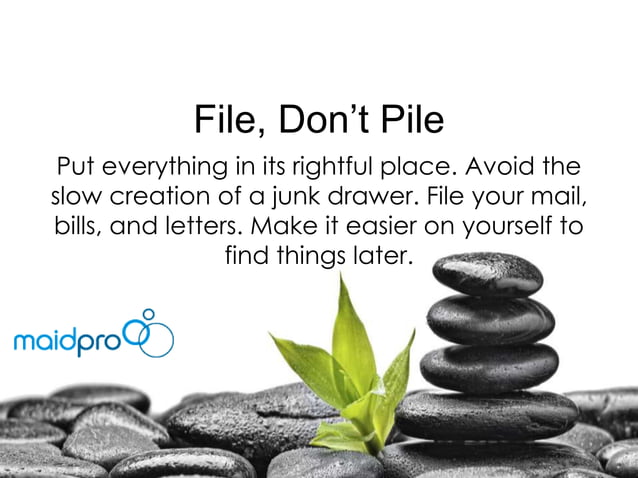 7 Habits To Make You More Organized & More Zen | PPT