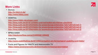 HbbTV Primer for 7HACK | PPT | Free Download