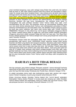 Perayaan 7 Hari Raya Israel | PDF
