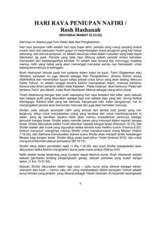 Perayaan 7 Hari Raya Israel | PDF