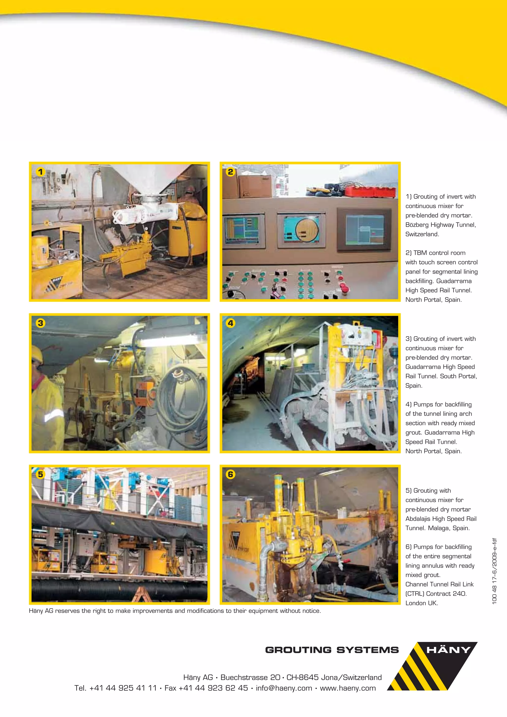 HBS Backfill Grouting system from Häny AG | PDF