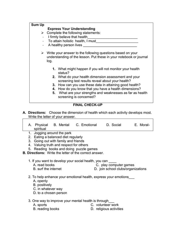 Grade 7 Learning Module in Health (Quarter 1 to 4) | PDF | Endocrine ...