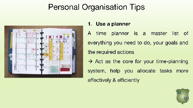 7 Helpful Tips for Better Personal Organisation